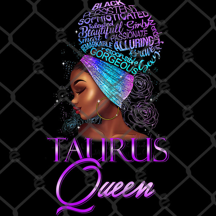 Purple Taurus Queen DTF Transfer – siplearnpress